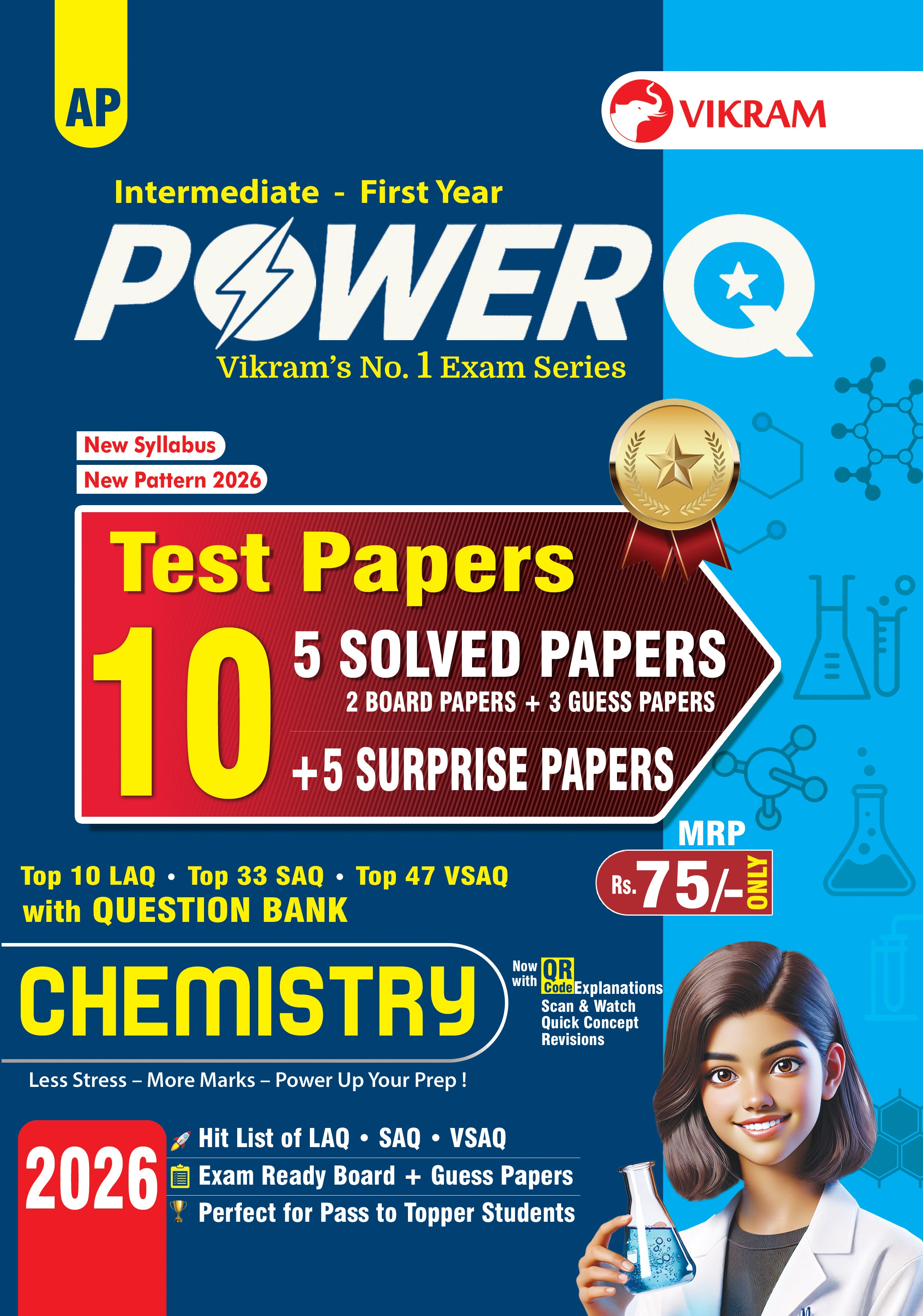 Intermediate 1st Year Chemistry Test Papers AP Board – Vikram Books