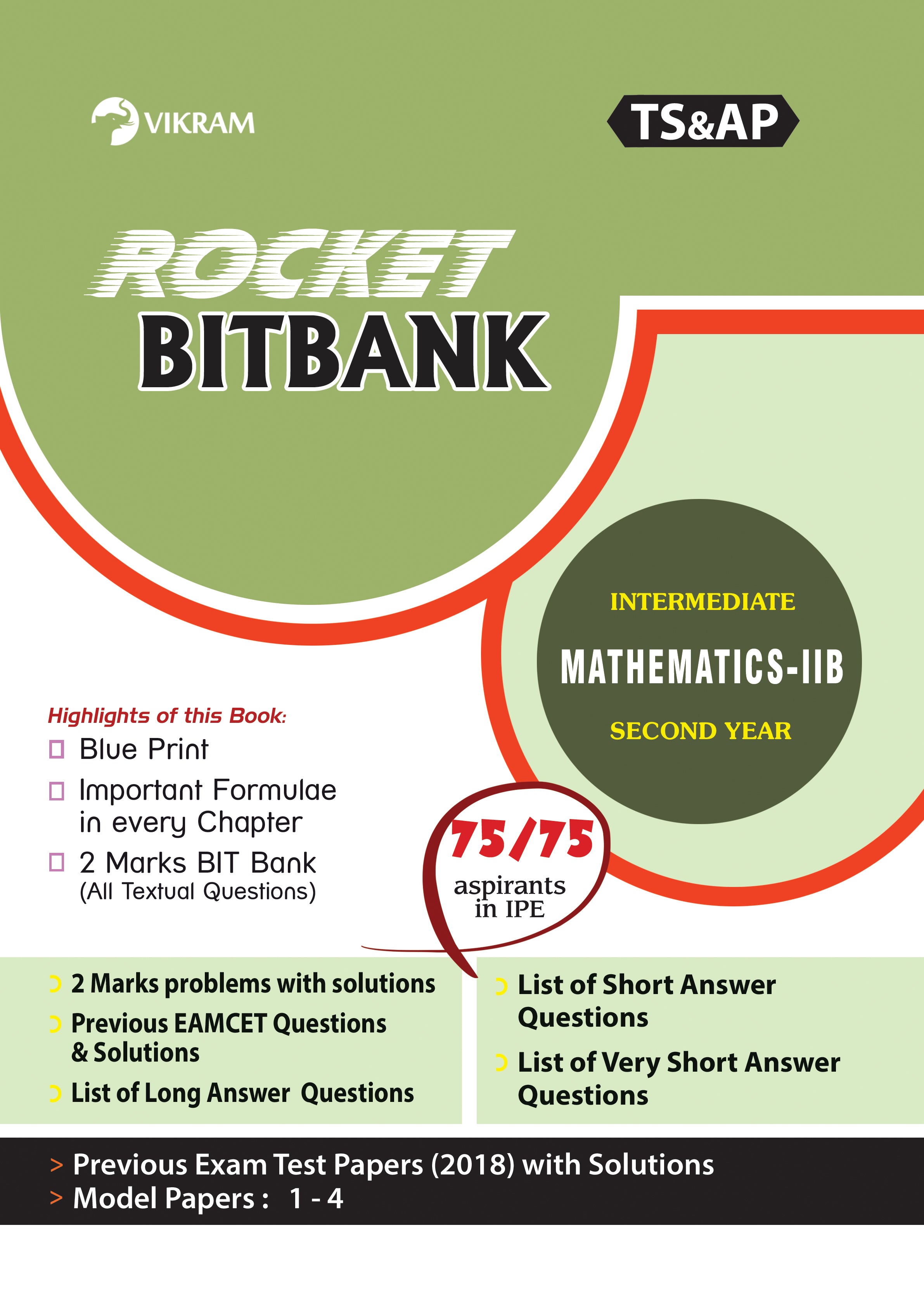 Intermediate 2nd Year Mathematics IIB Bit Bank TS AP – Vikram Books